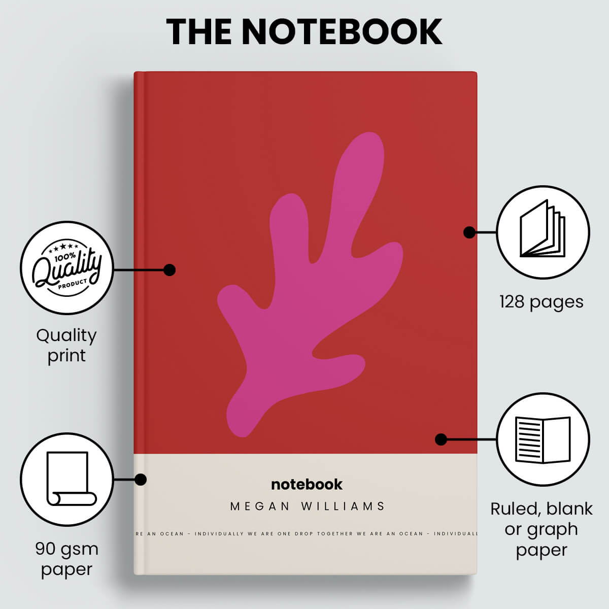 Personalised Notebooks - Ideal for Gifts | Wrappz